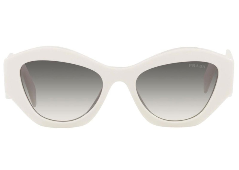 Prada Cat Eye Sunglasses White (PR07YS-142130-53) in Acetate with ...
