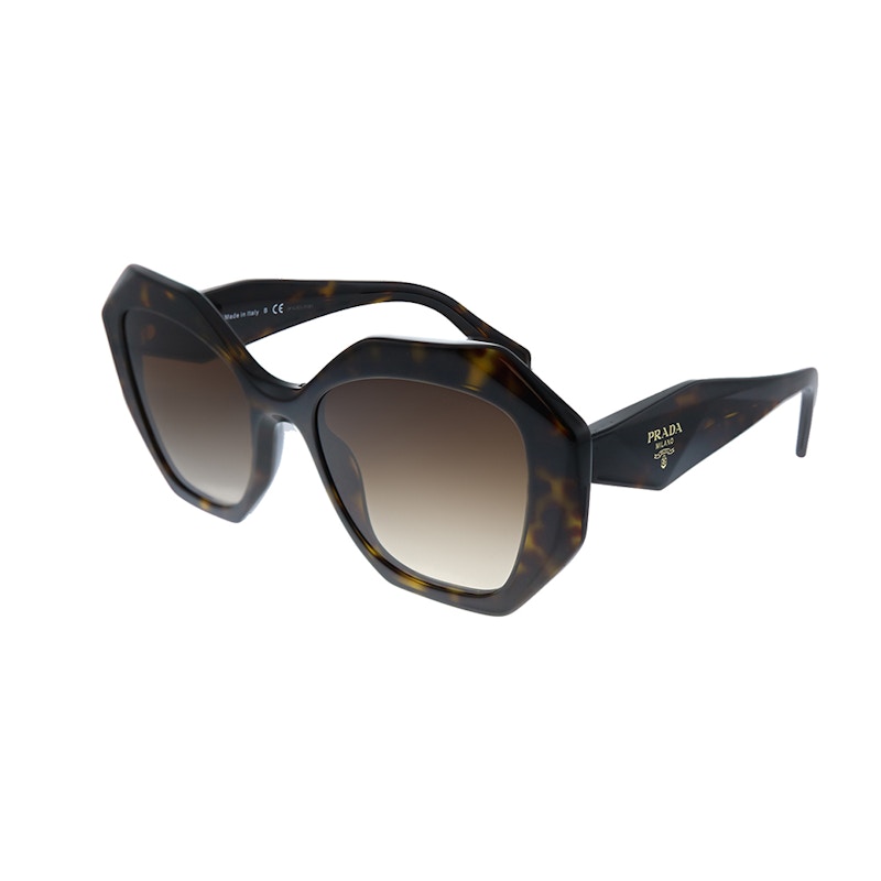 Prada Geometric Sunglasses Tortoise (PR_16WS_2AU6S1) in Plastic - US