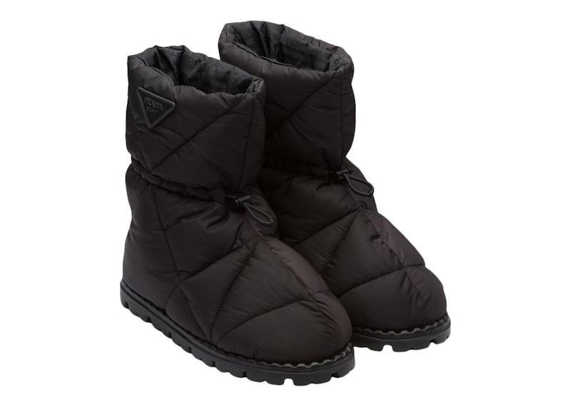 Prada Quilted Booties Black Nylon - 2UE019_3LGO_F0002_F_G000 - US