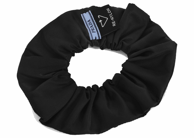 Prada Re-Nylon Scrunchie Black in Econyl Nylon Fabric - US