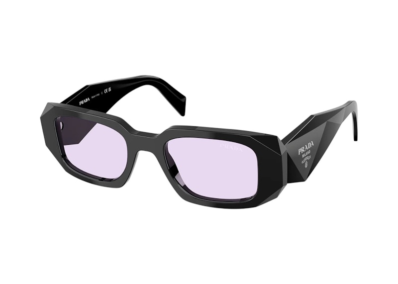 Prada Rectangle Sunglasses Black (PR_17WS_16K40J_49mm) in Acetate/Metal ...