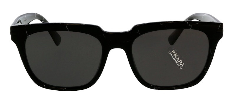Prada Rectangular Sunglasses Black Marble/Dark Grey (0PR 04YS 05W731 ...