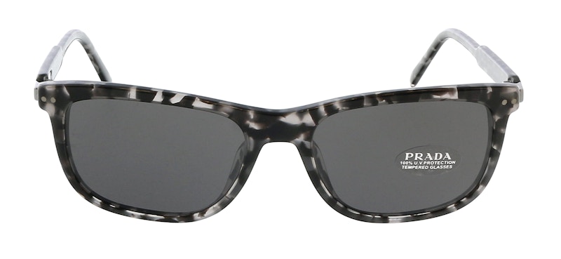 Prada Rectangular Sunglasses Havana Grey/Dark Grey (0PR 18YS 19A09C) in ...