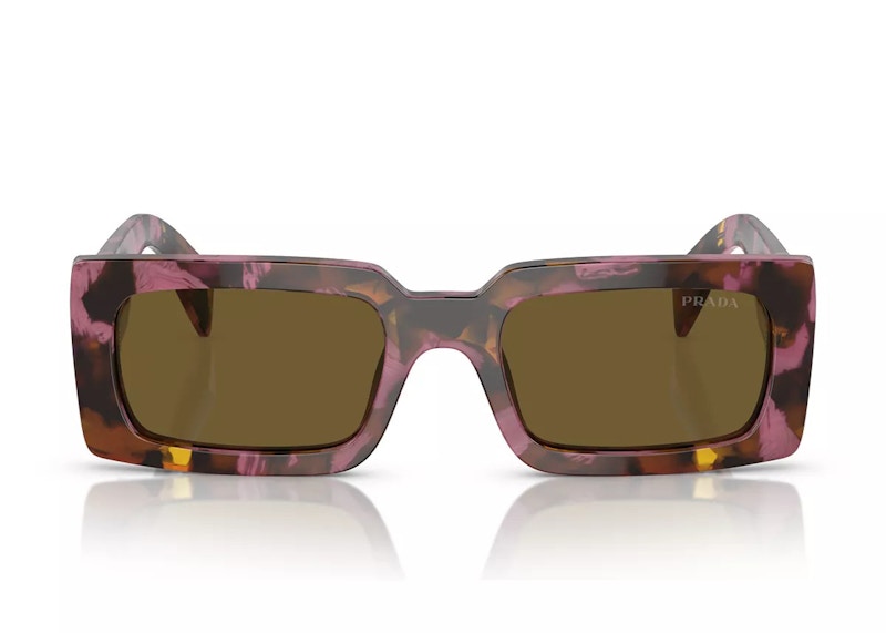 Prada Square Sunglasses Black (PR A07S) in Acetate with Silver-tone - US