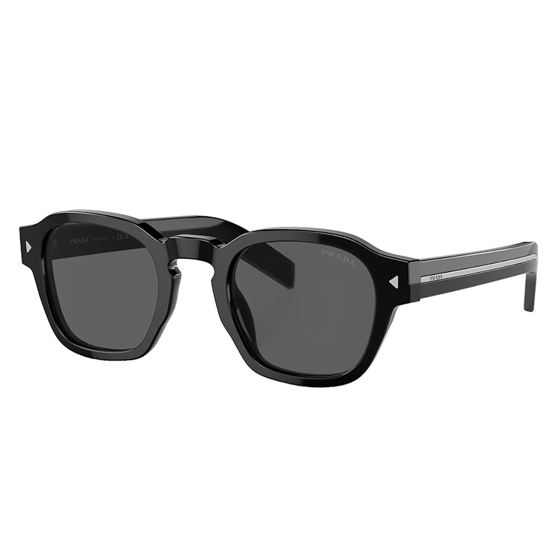 Prada Square Sunglasses Black (PR_A16S_16K731_49mm) in Plastic - US