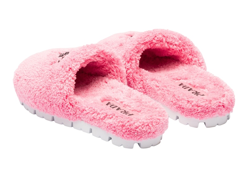 Prada Terry Cloth Slides Petal Pink - 1XX602_H39_F046J_F_020 - US