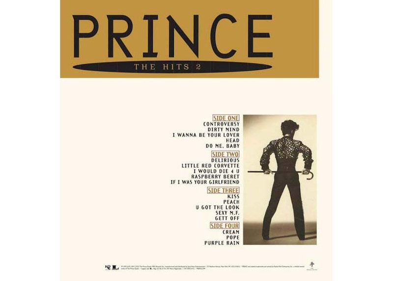 Prince The Hits 2 Walmart Exclusive 2XLP Vinyl Creamy White - US