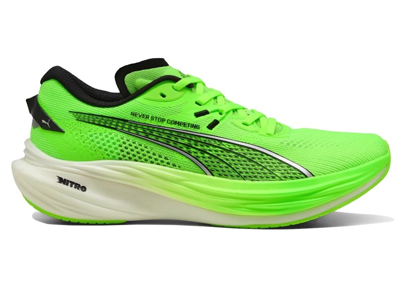 Puma Deviate Nitro 3 HYROX Green Glare メンズ - 311412-01 - JP