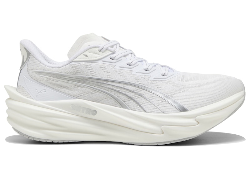 Puma Deviate Nitro 4 White Feather Gray (Women's) - 312124-02 - US