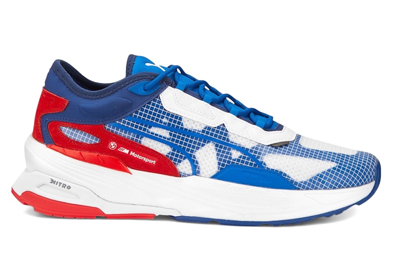 Puma Extent Nitro BMW Motorsport White Blue Red Men's - 307703-02 - US