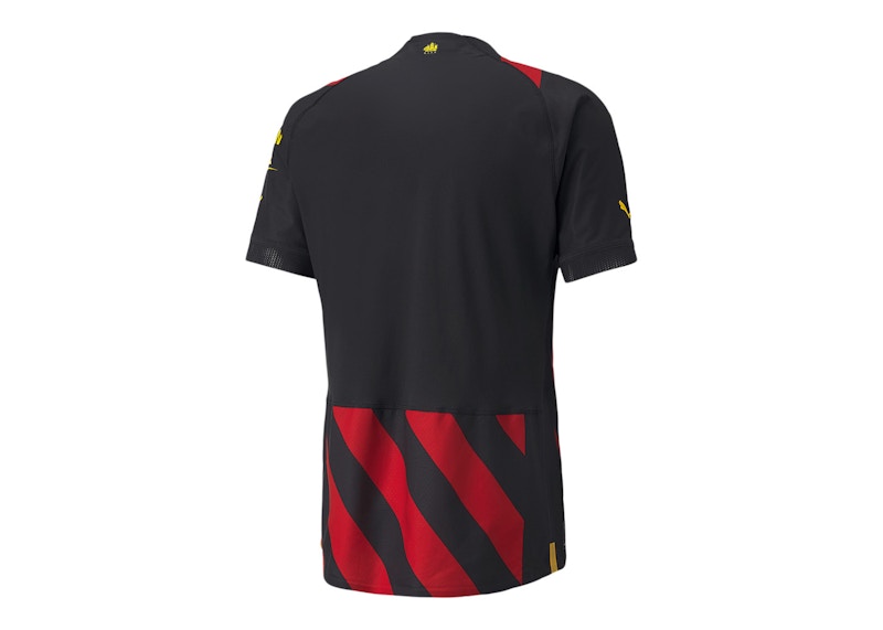 Puma Manchester City Authentic Away 2022/23 In Gift Box Jersey Black ...