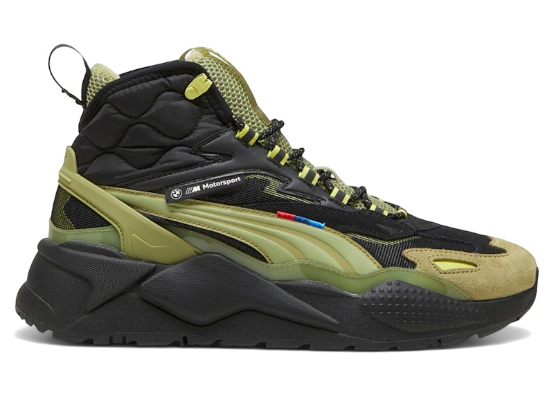 Puma RS-X Mid BMW Motorsport Black Calming Green Men's - 308346-01 - US