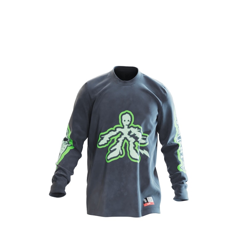 RTFKT CloneX Undead L/S T-shirt Washed Black Men's - US