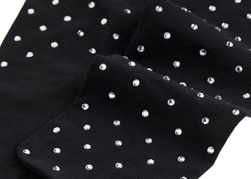Rabanne H&M Rhinestone-Embellished Tights Black - FW23 - US