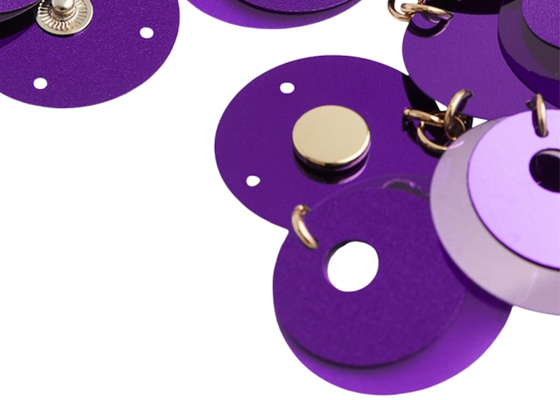 Rabanne H&M Sequin-Disc Crop Top Purple - FW23 - US