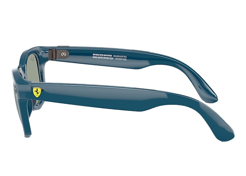 Ray-Ban Meta Wayfarer Scuderia Ferrari Miami LTD Sunglasses RW4006M ...