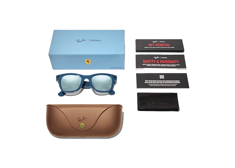 Ray-Ban Meta Wayfarer Scuderia Ferrari Miami LTD Sunglasses RW4006M ...