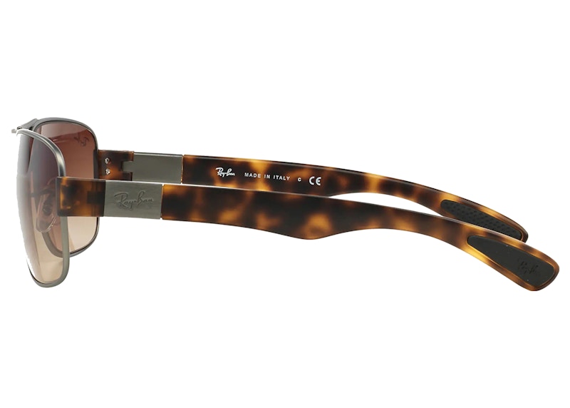 Ray-Ban RB3522 Sunglasses Gunmetal/Green (RB3522) Men's - US