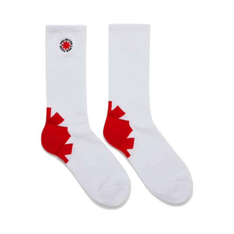 Red Hot Chili Peppers Asterisk Socks White - SS22 - US