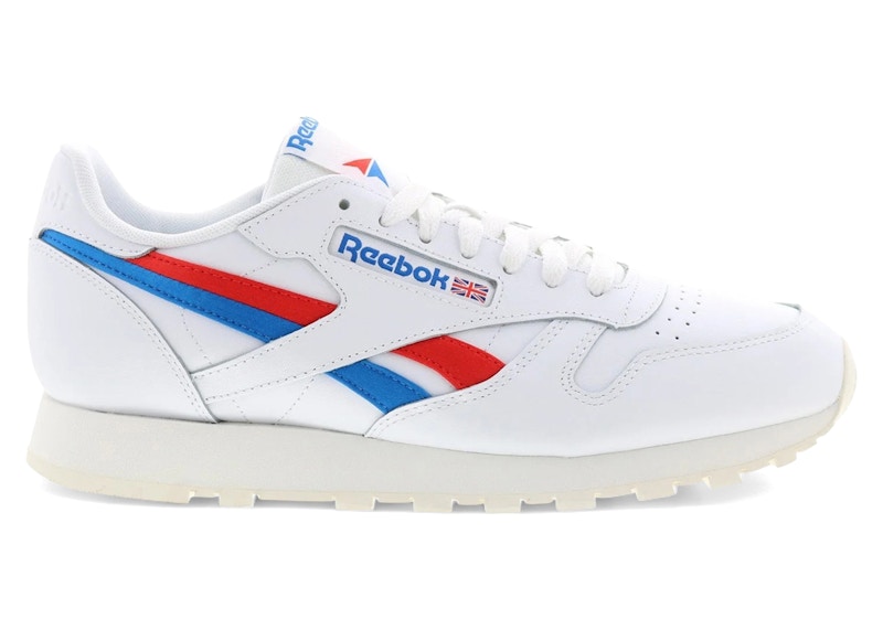 Reebok Classic Leather White Instinct Red Blue Men's - FV2108 - US