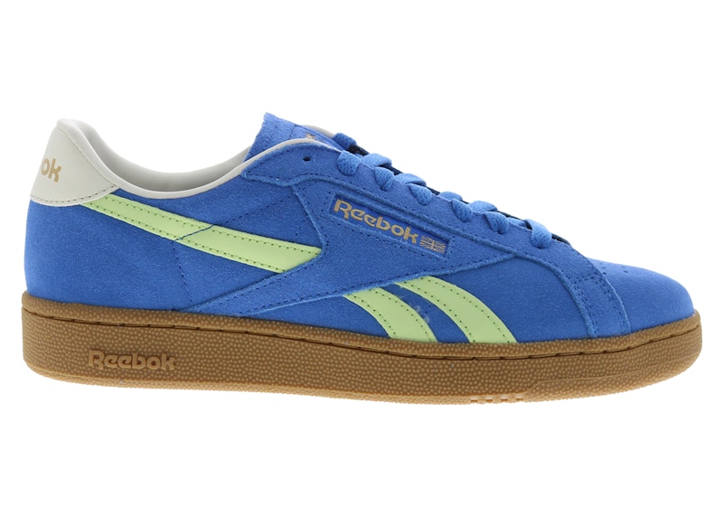 Reebok Club C Grounds UK Kinetic Blue Astro Lime Men's - 100201230 - US