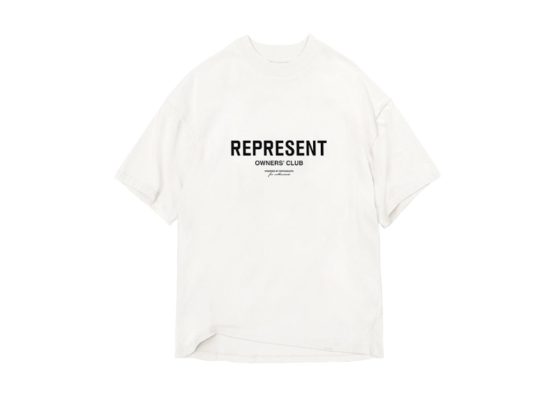 Represent Owners Club Front T-Shirt Flat White - SS23 - US