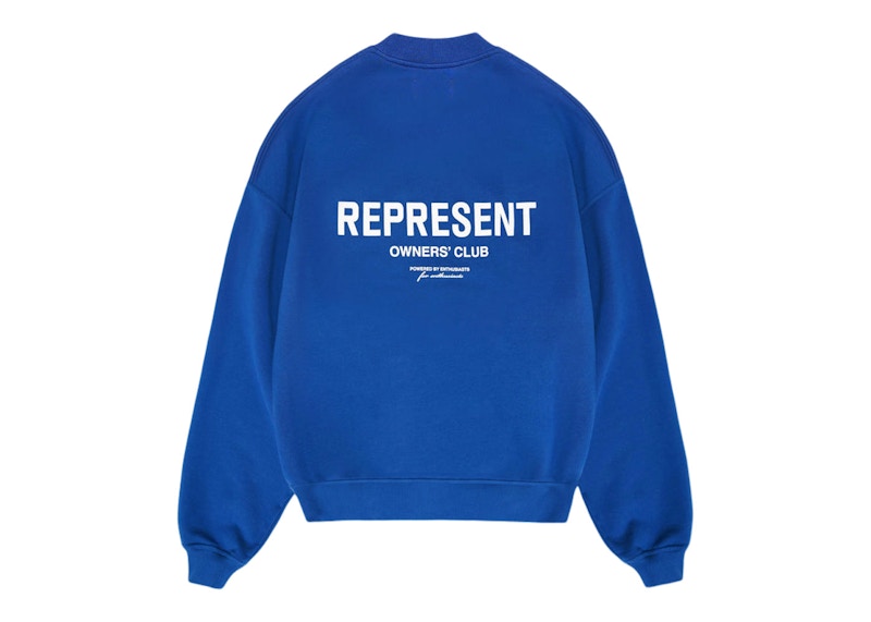 Represent Owner's Club Sweater Cobalt Blue/White Men's - SS22 - US
