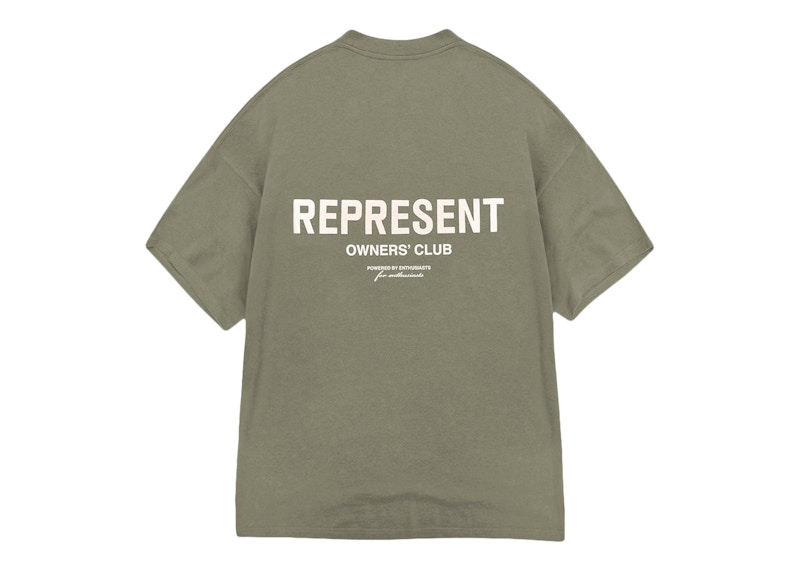 Represent Owners Club T-shirt Olive Men's - FW23 - US