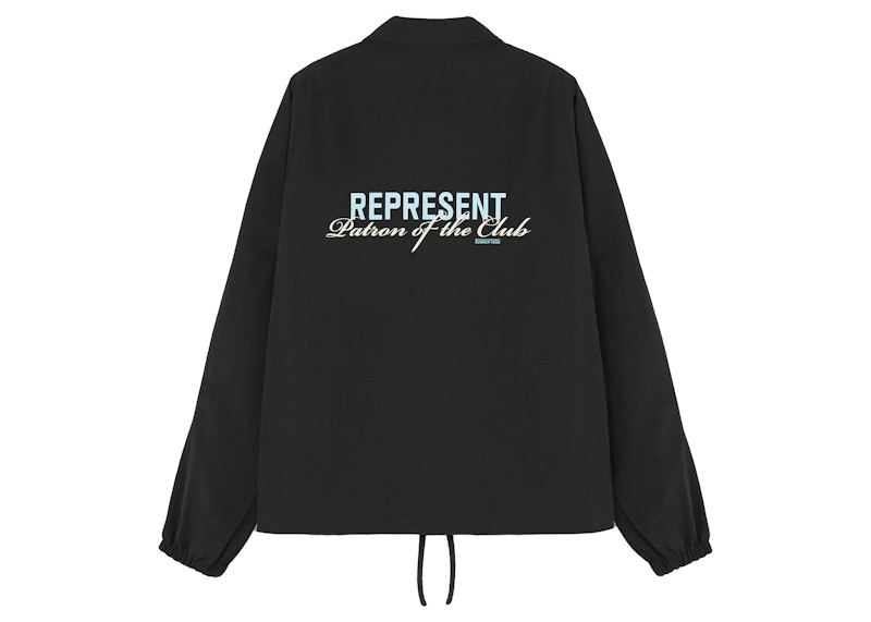 Represent Patron Of The Club Coach Jacket Black Men's - Capsule - US