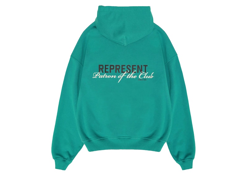 Represent Patron Of The Club Hoodie Teal Men's - Capsule - US