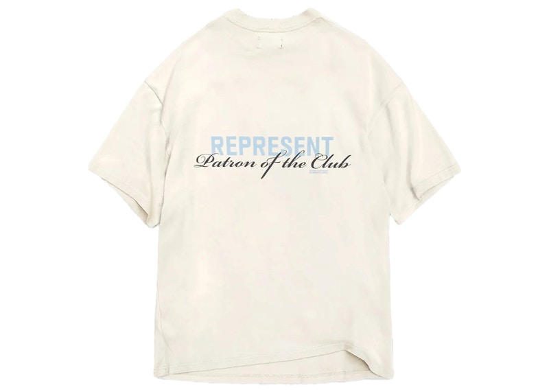 Represent Patron Of The Club T-Shirt Flat White Men's - SS23 - US