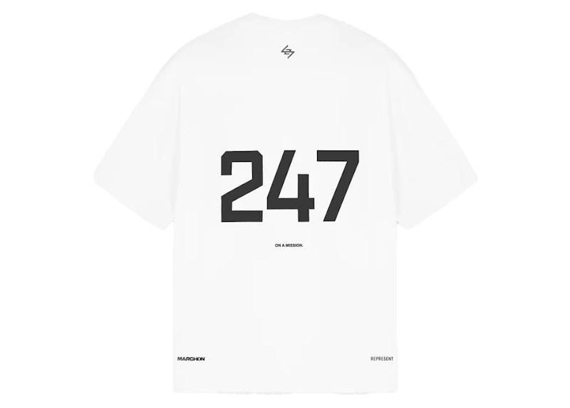 Represent x Marchon Team 247 Oversized T-shirt Flat White - SS23 - US