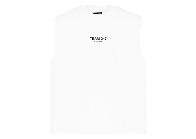 Represent x Marchon Team 247 Oversized Tank Top Flat White - SS23 - US