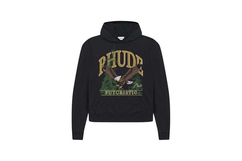 Rhude Merch Future Hoodie Black Men's - SS21 - US