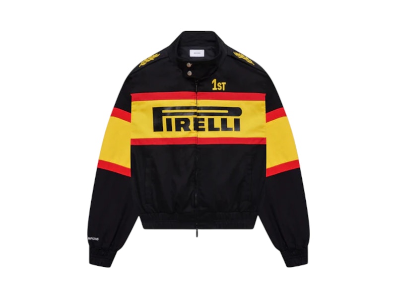 Rhude Racing Panel Jacket Black/Red/Yellow Men's - US