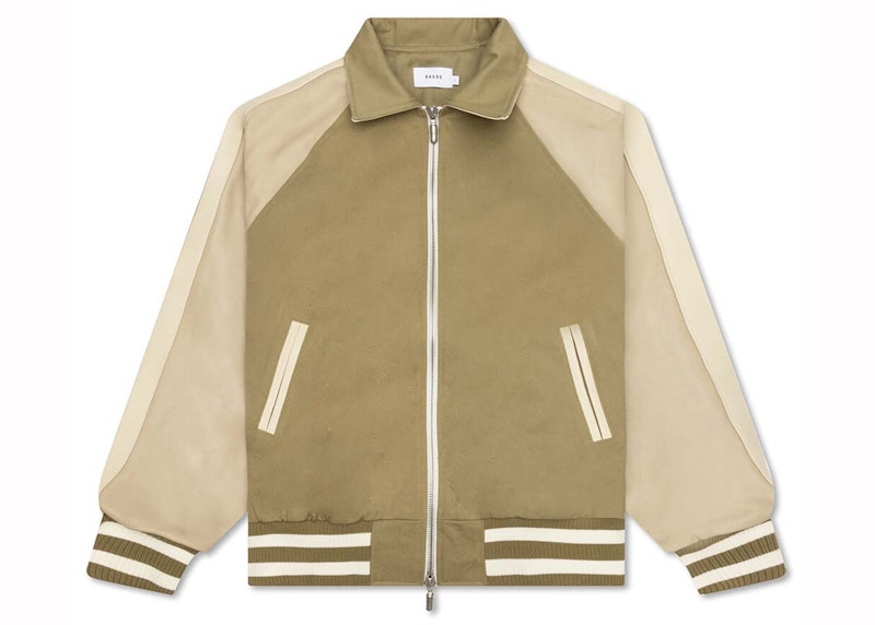 Rhude Twill 'Rhude' Boys Bomber Jacket Beige Men's - US