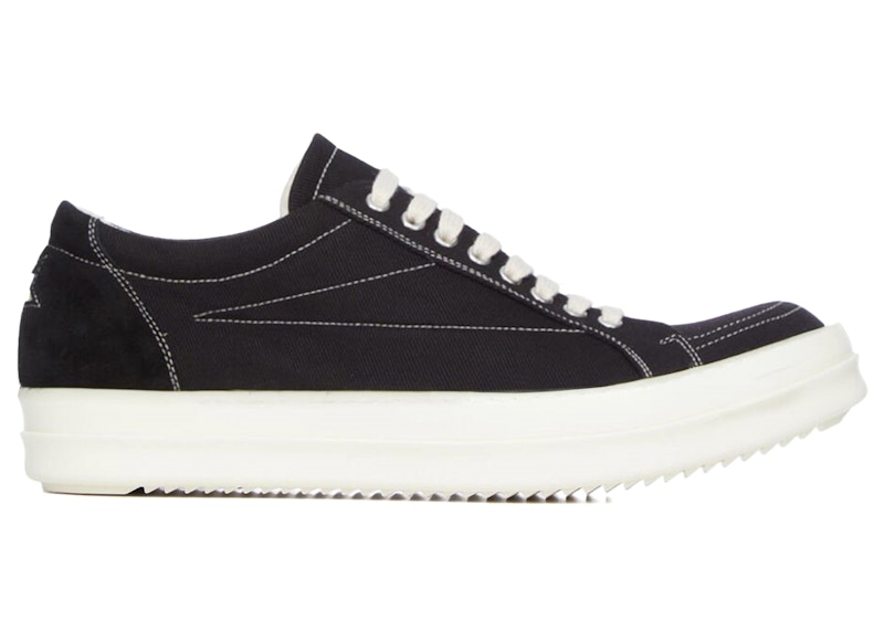 Rick Owens DRKSHDW SS26 Vintage Sneaks Temple Penta Black Milk Men's ...