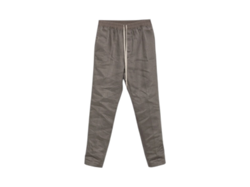 Rick Owens Linen Drawstring Slim Long Pants Dust Men's - SS25 - US