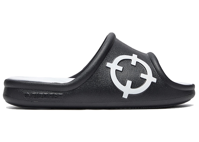 Rigorer Big Logo Slide Black White Men's - Z121360511-BLKWHT - US