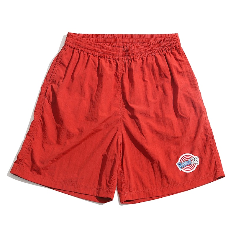 Round Two x 2G Logo Shorts Red Men's - FW21 - US