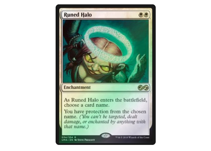 Runed Halo (Foil) Magic: The Gathering TCG Ultimate Masters Rare #34 ...