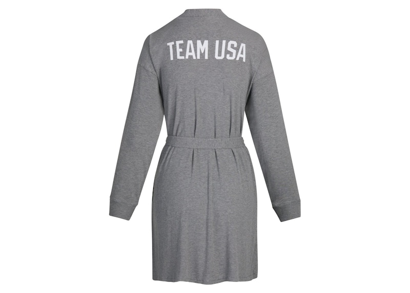 SKIMS Olympic Capsule Rib Robe Heather Grey - SS21 - US