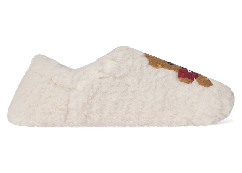 SKIMS Sherpa Slipper Cactus Plant Flea Market Marble Teddy Bear Print (Women's) - 10517W-MTB - US