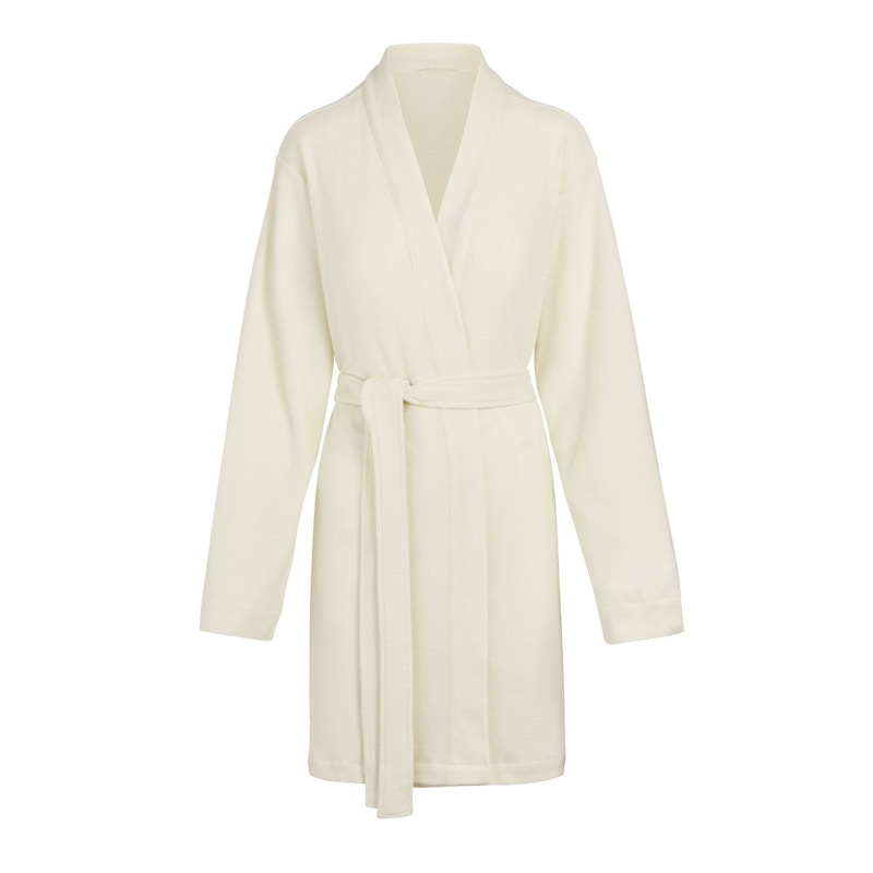 SKIMS Waffle Robe Bone - US
