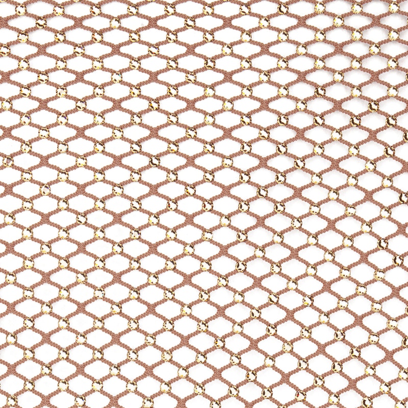 SKIMS x Swarovski Stretch Net Long Sleeve Dress Gold - FW23 - US