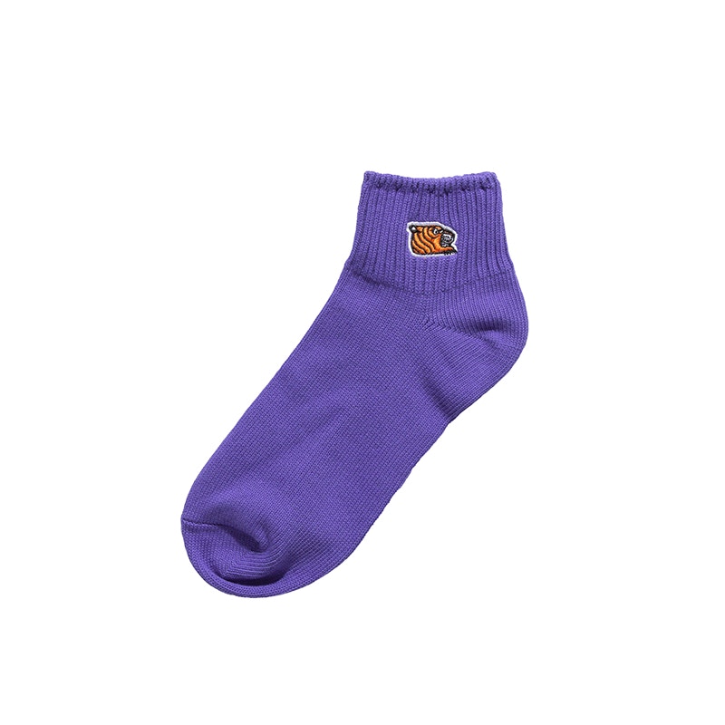 SOULGOODS Low Cut Tiger Logo Socks Purple - US