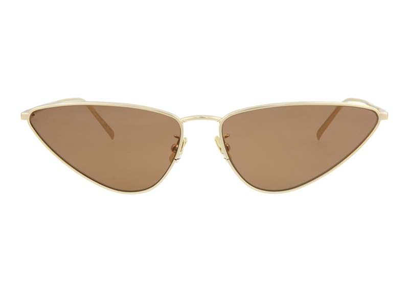 Saint Laurent Cat Eye Sunglasses Gold/Brown (SL487-30011583-003) in ...