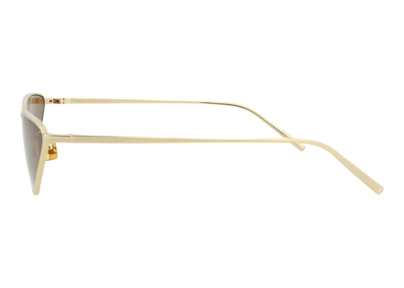 Saint Laurent Cat Eye Sunglasses Gold/Brown (SL487-30011583-003) in ...
