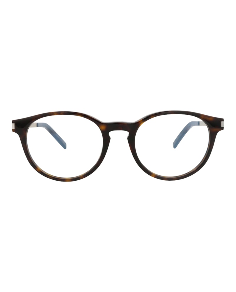 Saint Laurent Round-Frame Acetate Optical Frames Havana Gold ...