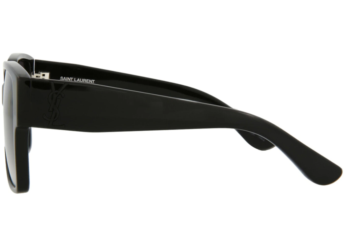 Saint Laurent Square Frame Acetate Sunglasses Black Grey Slm9 30001591